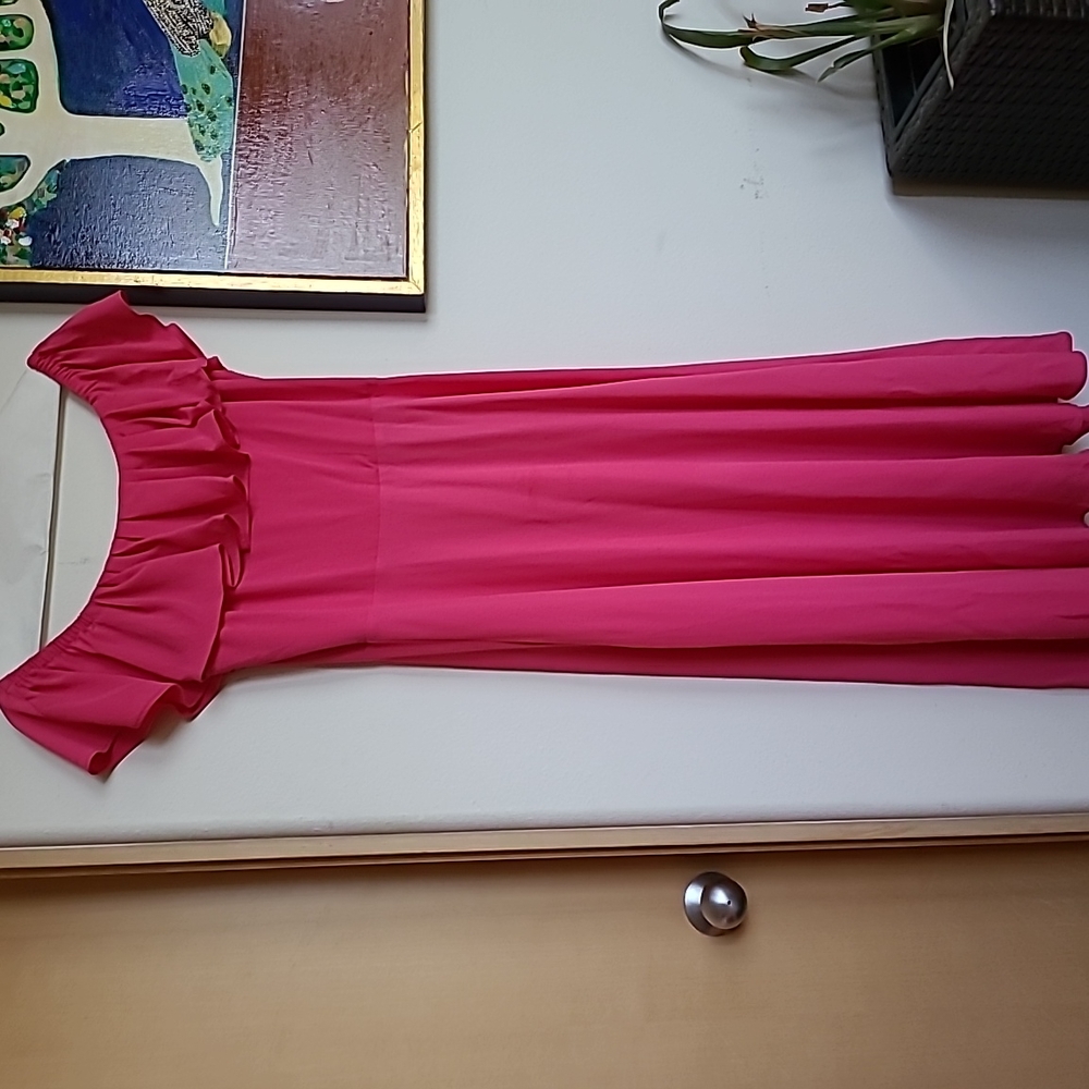 Betsey Johnson Hot Pink Ruffle Dress - Gem